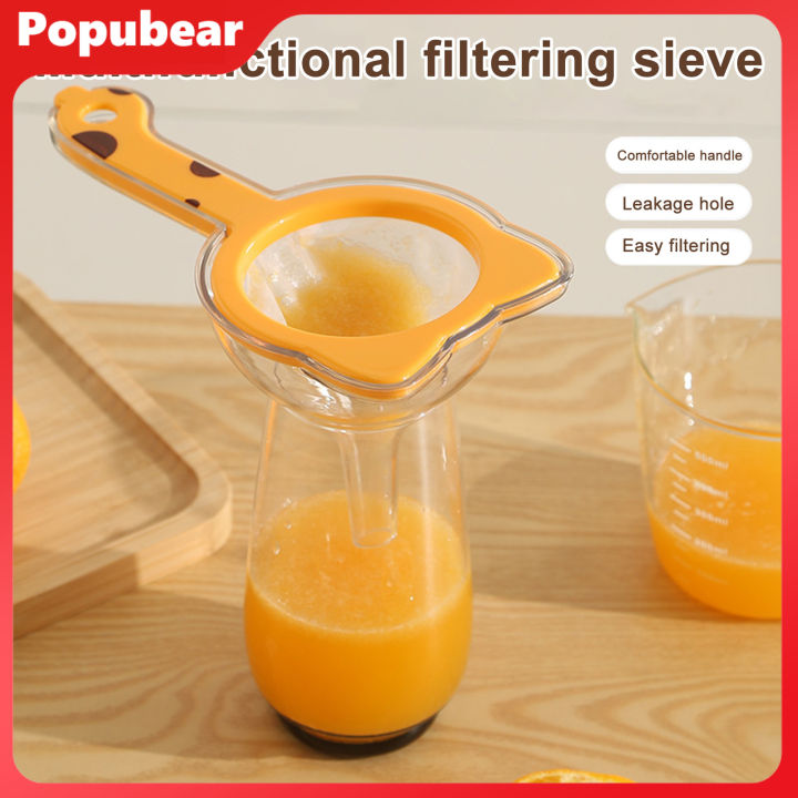 Kitchen Filter Funnel with Detachable Filter Wide Mouth Food Strainer ...