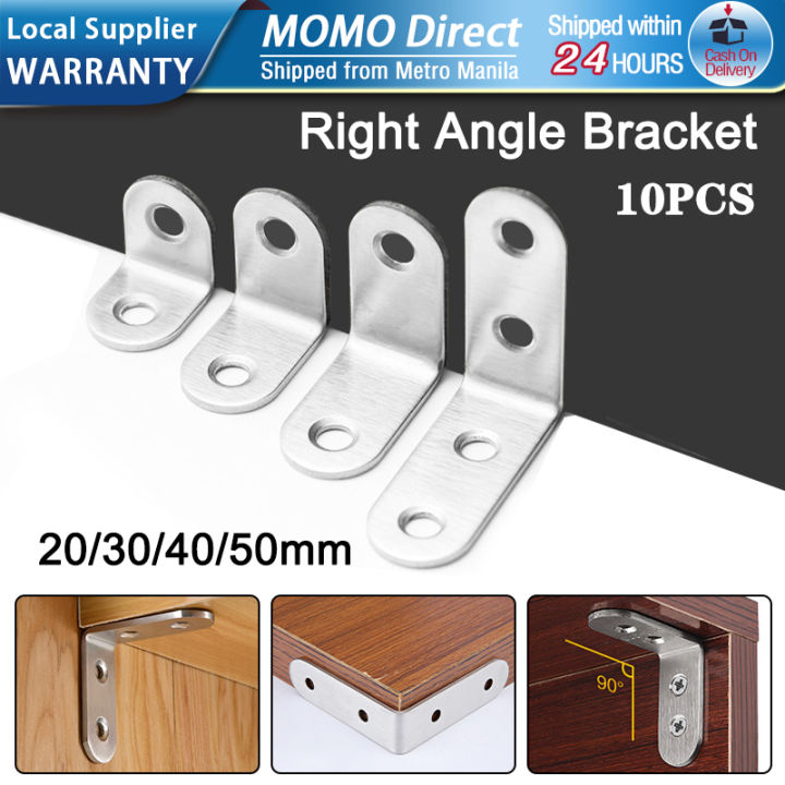 10 pcs L shape Bracket Right Angle Bracket Right Angle Fasteners ...