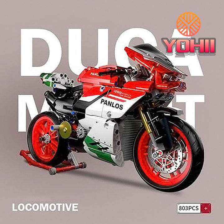 Lego Compatible Technic Ducati Motorcycle Car Building Blocks Toys For ...