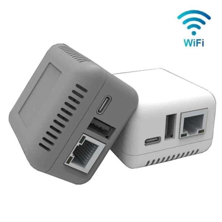Wireless Transform Your into a WiFi Network Printer 2 Port USB Type C ...