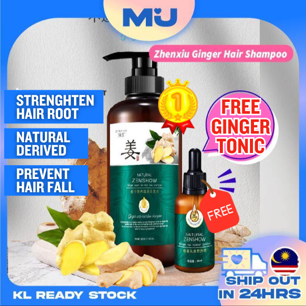 Buy One Get One Free 】 500ML Ginger Juice Hair Care Shampoo for Women's ...
