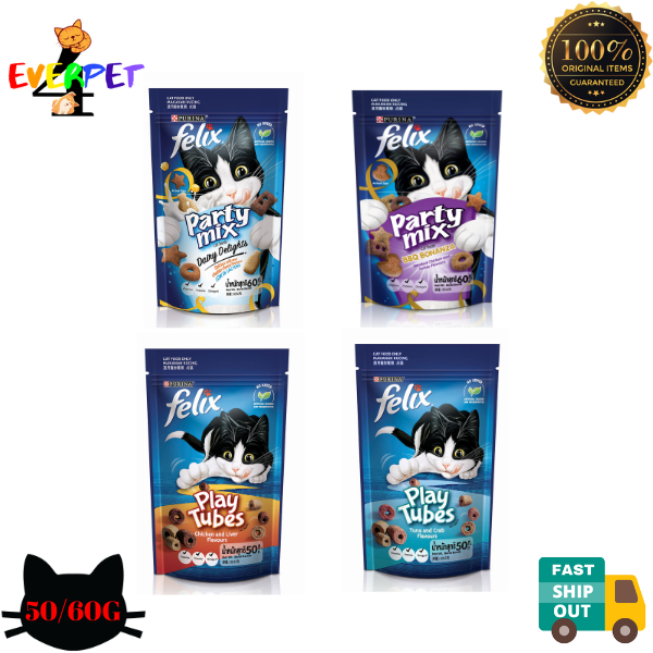 FELIX Party Mix 60G / Play Tube 50G Cat Snack | Lazada