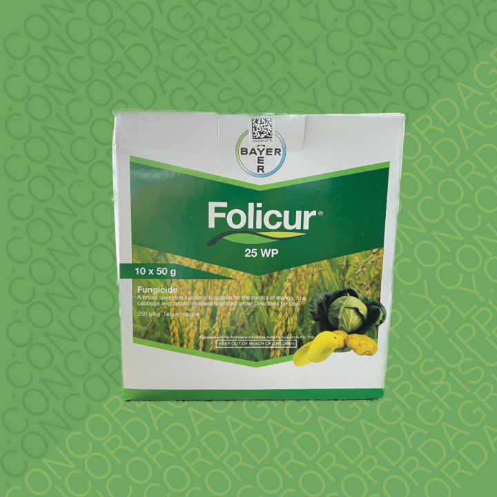 Folicur broad spectrum fungicide BOX 10x50grams | Lazada PH