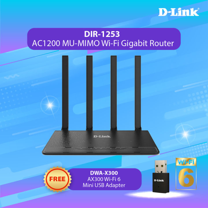 D-LINK DIR-1253 AC1200 MU-MIMO WI-FI GIGABIT ROUTER | Lazada Indonesia