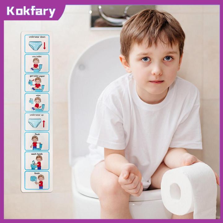 Kokfary Visual Schedule Education Toilet Training Chart for Home ...