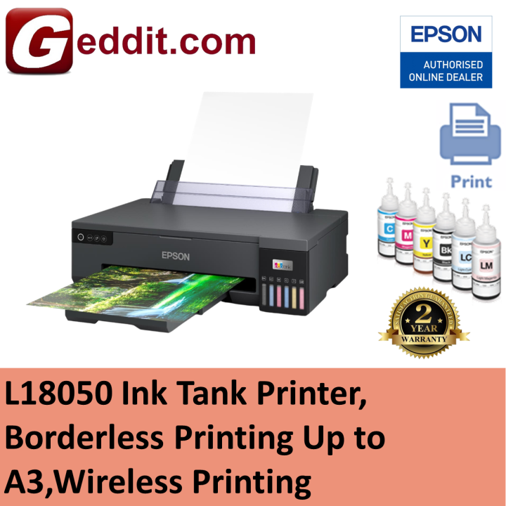 Epson L1800 / L18050 Ink Tank Printer, Borderless Printing Up to A3 ...