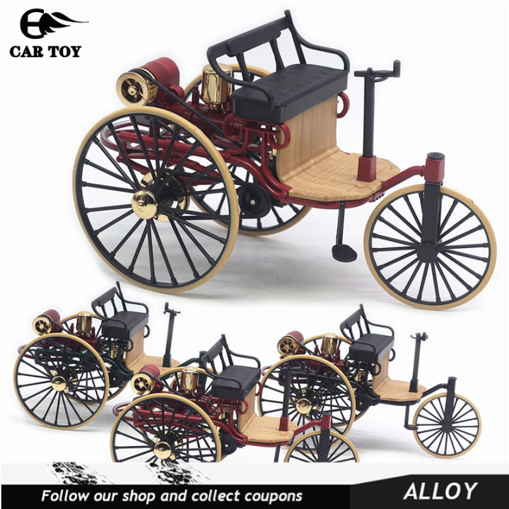 1: 12 Mercedes Benz No. 1 Tricycle Model Vintage Car Alloy Model ...