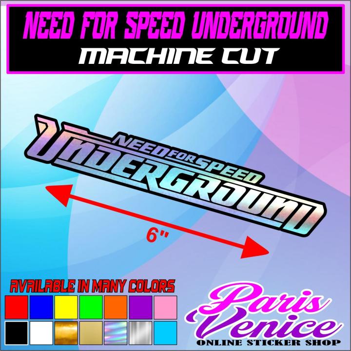 need for speed underground 6 inches machine cut diecut original sticker ...
