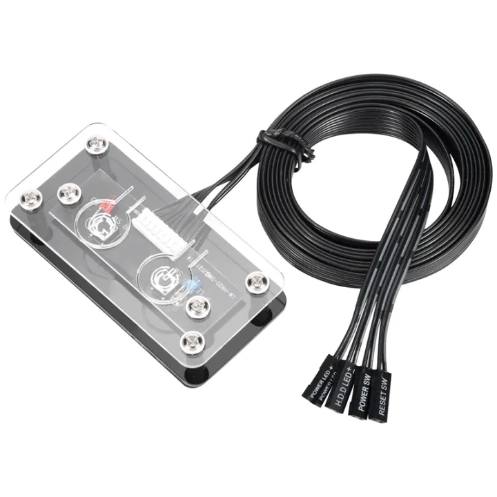 Desktop Computer Switch External Power Switch Power Button+Restart ...