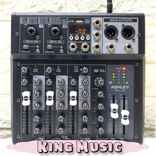 Mixer Ashley Option 402 Original 4 Channel PC Soundcard - Bluetooth | Lazada Indonesia