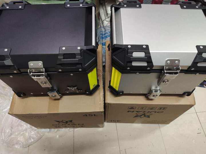 COD DUHAN FULL ALLOY TOP BOX 45L - ORIGINAL BLACK / SILVER | Lazada PH