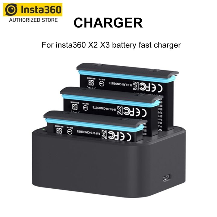 Insta360 X3 X2 Battery 1800mAh And Fast Charger Hub Original For Insta ...