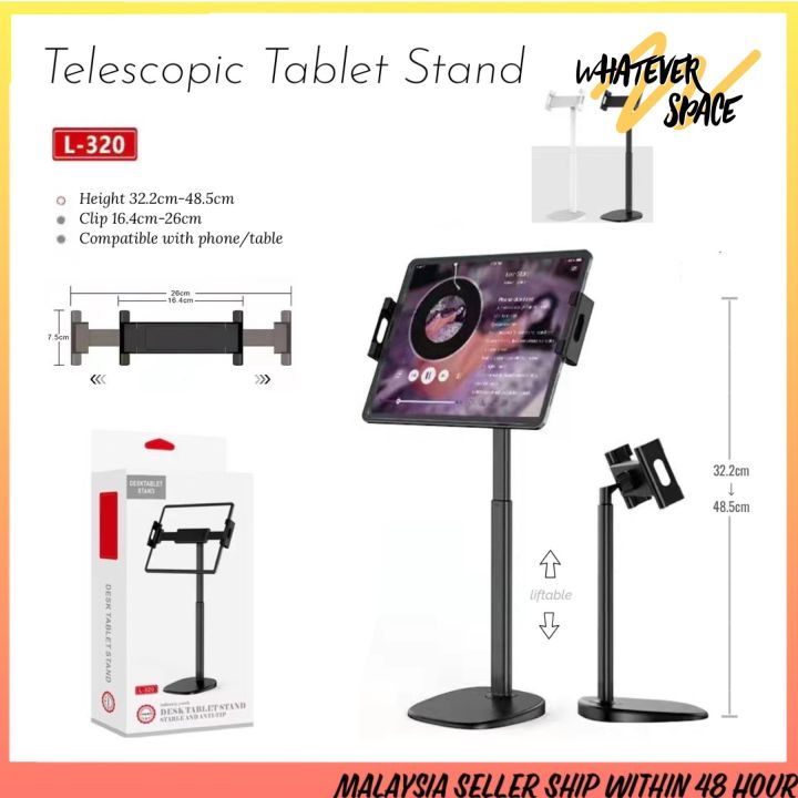 Telescopic Tablet Holder Liftable Universal Phone Tablet Support ...