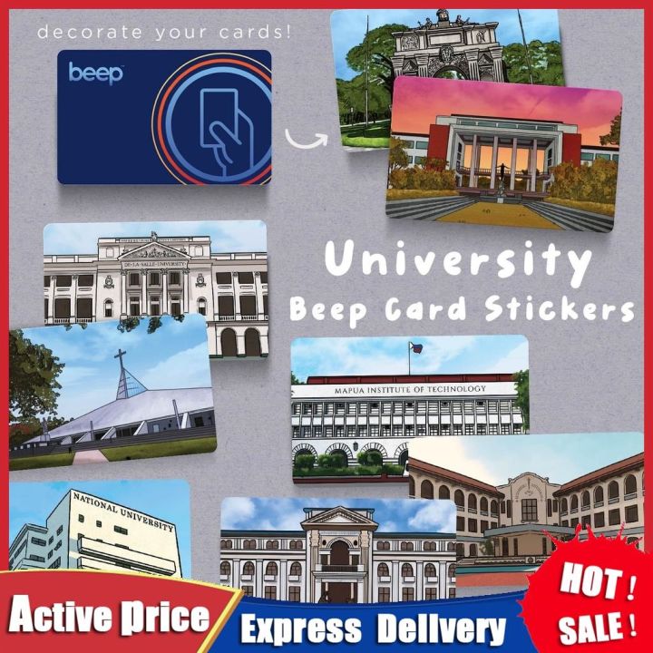 Beep Card Stickers (PH University: UP UST ADMU DLSU MAPUA ADAMSON NU ...