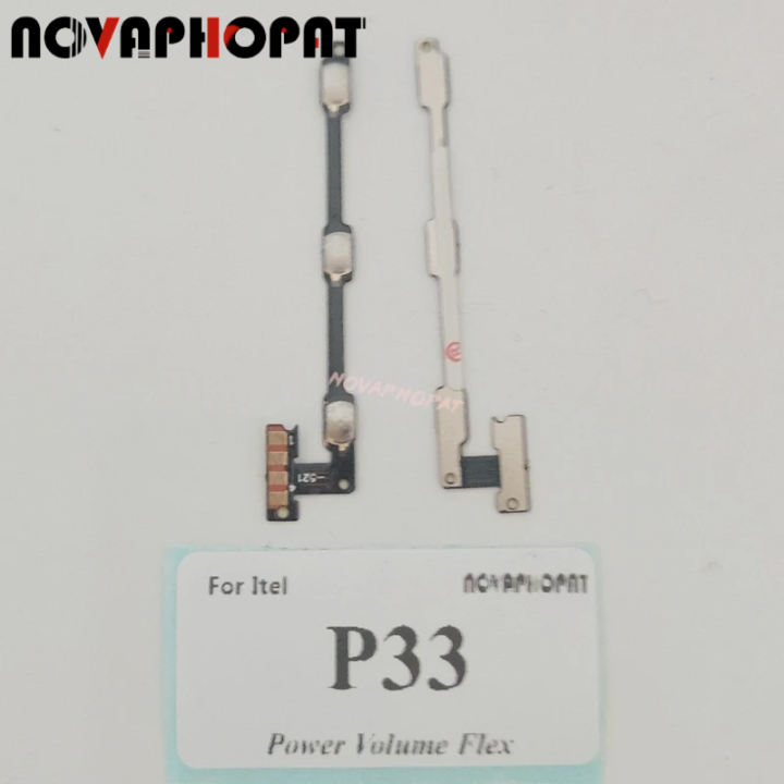 Novaphopat For Itel P33 Power On Off Volume Up Down Ribbon Power Button ...
