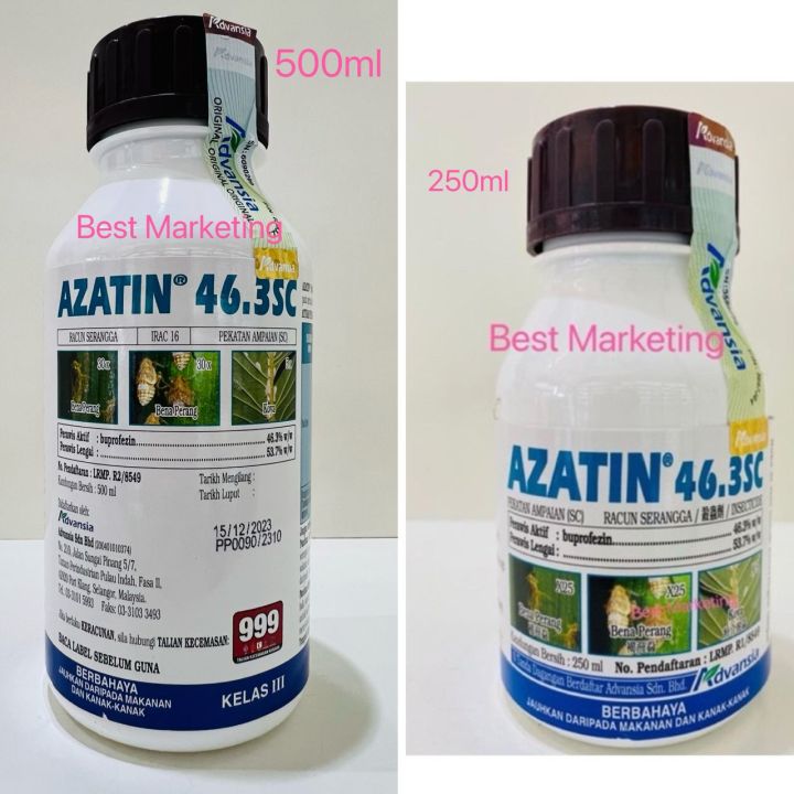 Azatin 46.3sc - (250ml / 500ml) / serangga | Lazada