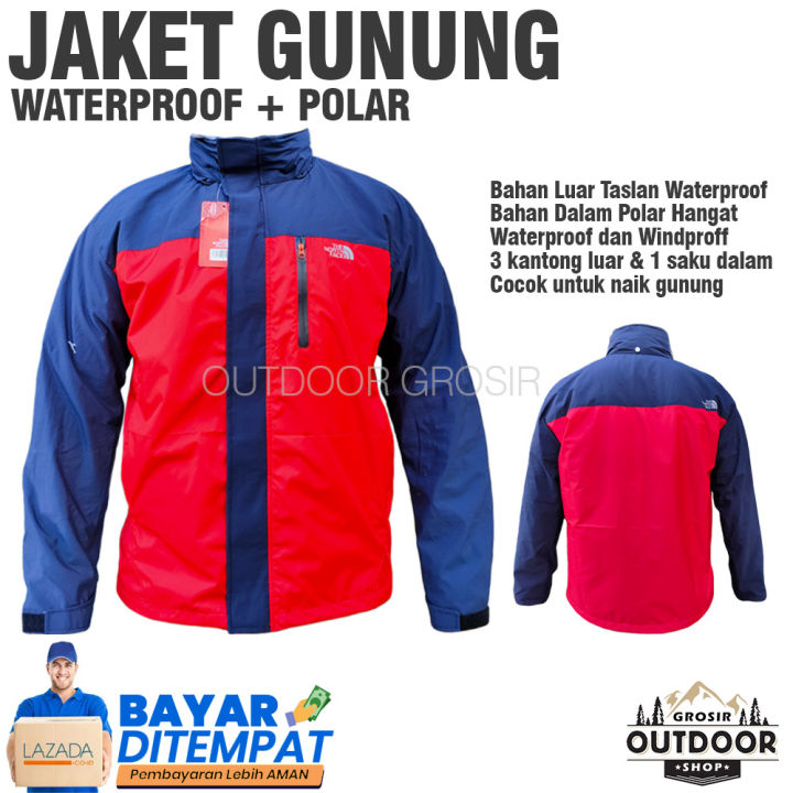 Jaket Gunung Outdoor Waterproof Daleman Polar Hangat - Jaket Gunung ...