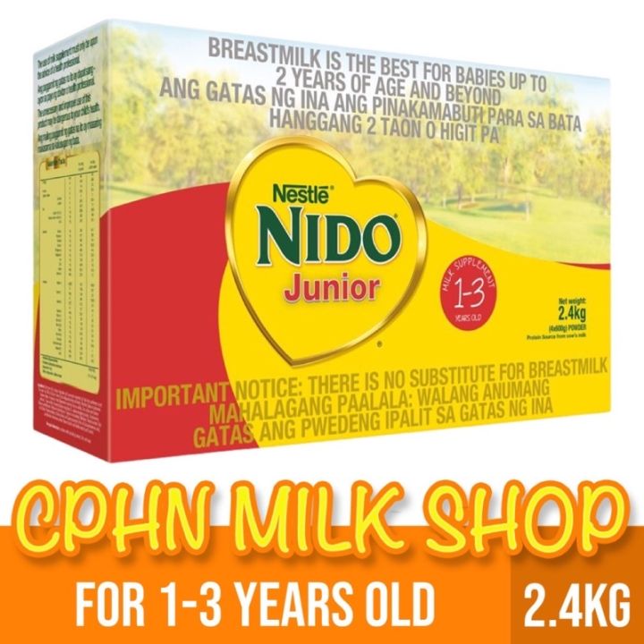 NIDO Junior 2.4kg 1-3 Years Old Milk Supplement | Lazada PH
