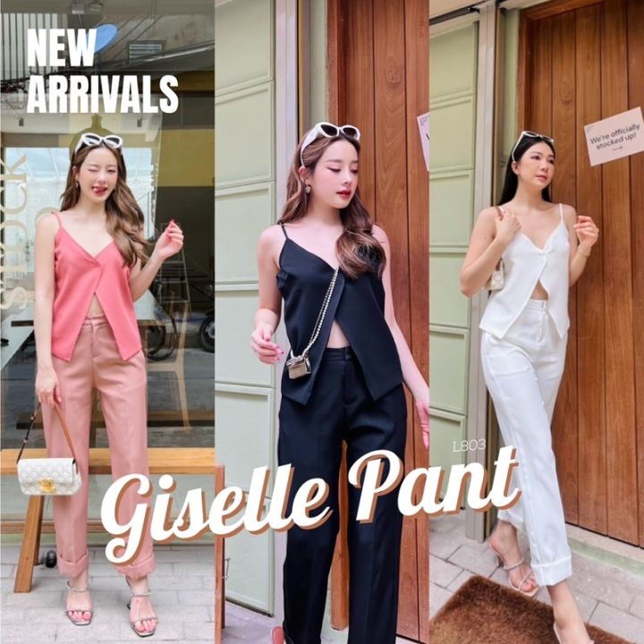 Basicsbysita L803 กางเกง ขายาวทรงสวยมาก⚡️พร้อมส่ง⚡️ทำมาจากผ้ากางเกง Signature ของที่ร้าน เนื้อ ...