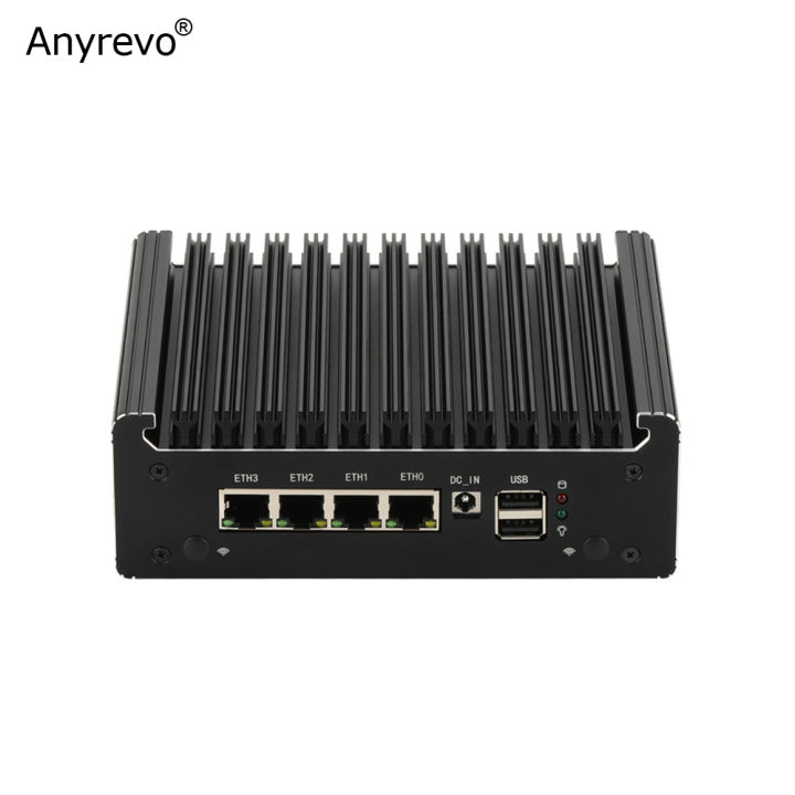 11th Gen Fanless Soft Router Intel Celeron N4505 Dual Core Mini PC with ...