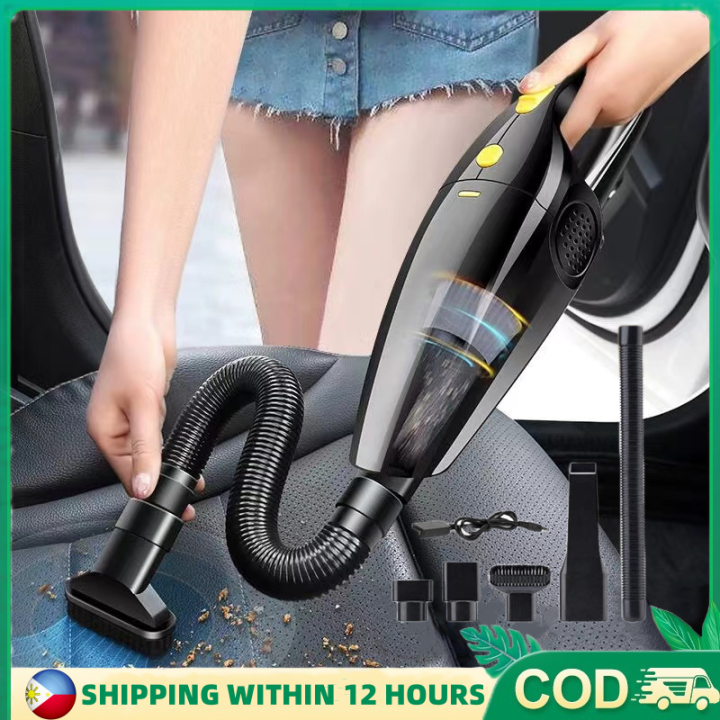 Car Handheld High Power Vacuum Cleaner Plug-in Wired Car Wet And Dry ...