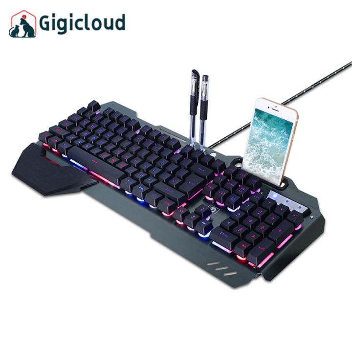 Mechanical Gaming Keyboard Wired Computer Keyboard With RGB Colorful ...