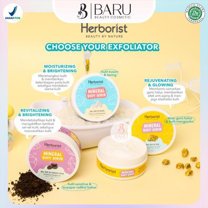 Herborist Mineral Body Scrub 200gr Body Scrub Perawatan Tubuh Scrub ...