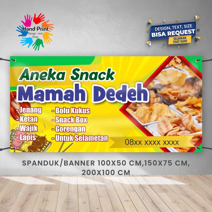 Spanduk Banner Aneka Snack Warung Pedas B Gratis Memesan Desain ...