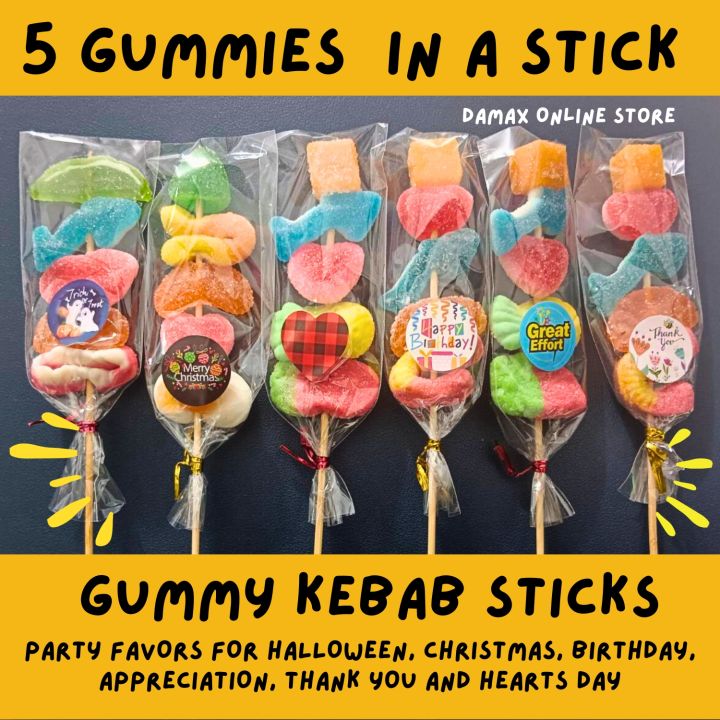 [ 1 STICK ONLY - 5 GUMMY CANDY PER STICK] Gummy Candies Kebab for ...