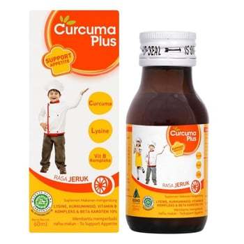 CURCUMA PLUS SUPPORT APPETITE SIRUP 60 ML RASA JERUK | Lazada Indonesia