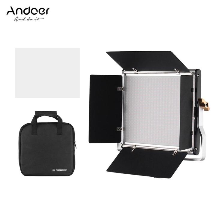 Andoer LED Video Light Panel Fill-in Lamp with Barn Door 480 LED Beads ...