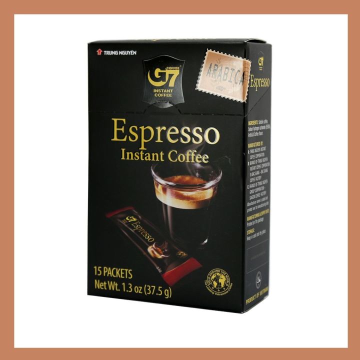 กาแฟเวียดนาม G7 Espresso Instant Coffe 37.5g | Lazada.co.th