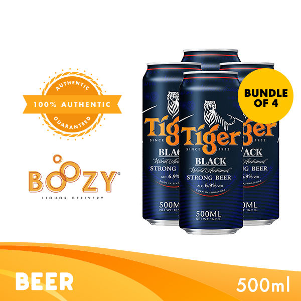 Tiger Black 500ml Bundle of 4 Cans | Lazada PH