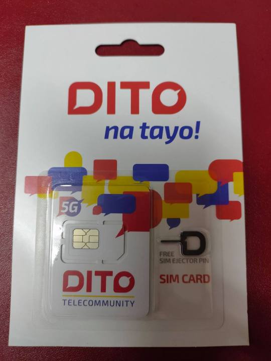 DITO SIM CARD / 5G VANITY/ +3 GB DATA FREE + 150 MIN CALL TO ALL ...