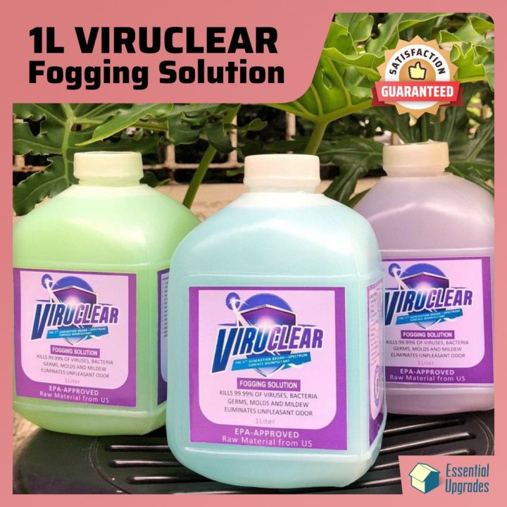 ☞SALE 1 Liter Viruclear Fogging Solution Fog Machine Solution EDA ...