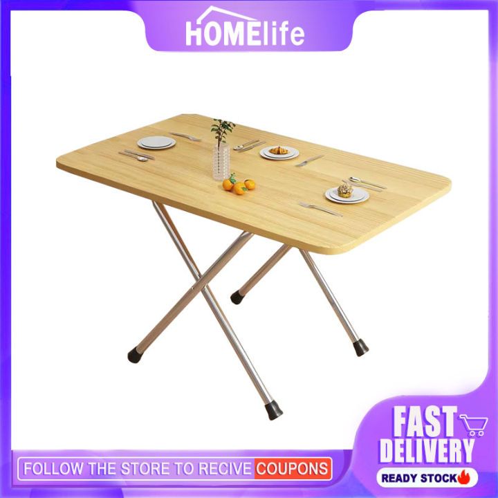 Homelife Folding Table Foldable Dining Table Computer Table Portable ...
