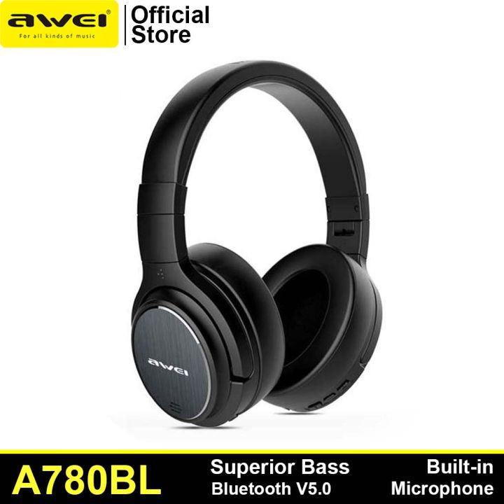 Awei A780BL Bluetooth Wireless Foldable Headphone Retractable Arm ...