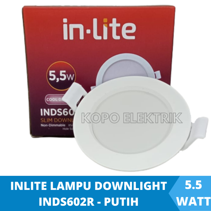 Inlite LED Downlight Slim 5.5w INDS602R | inLite LED panel 5.5watt ...