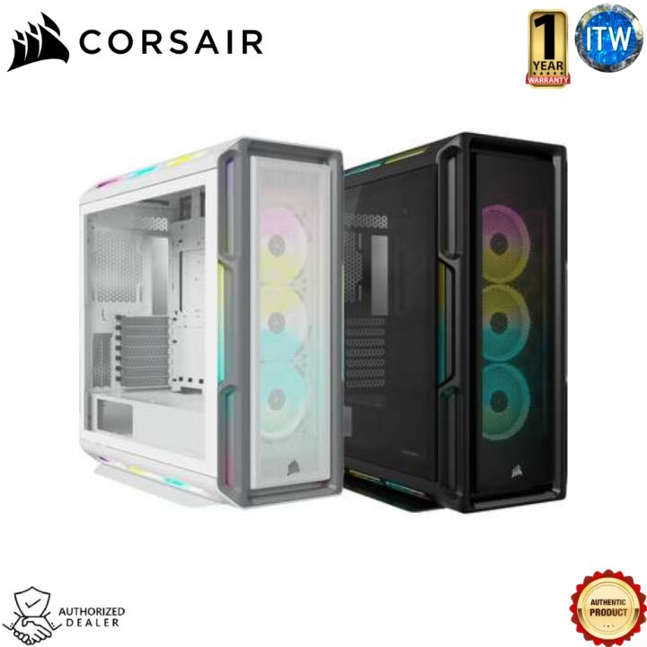 COD Corsair iCUE 5000T RGB Tempered Glass Mid-Tower ATX PC Case (Black ...