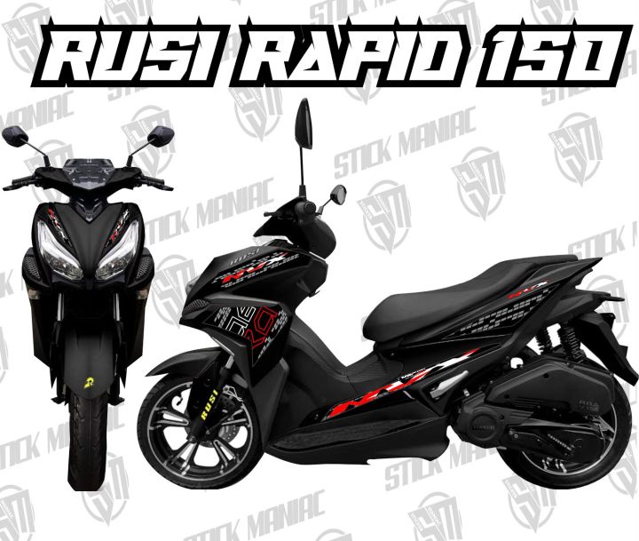 Rusi Rapid 150 custom decals,NVX design | Lazada PH