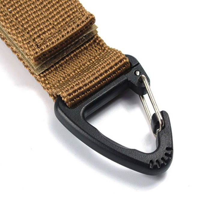 [Den Fashione] Outdoor Carabiner Nylon Tactical Backpack Key Hook ...