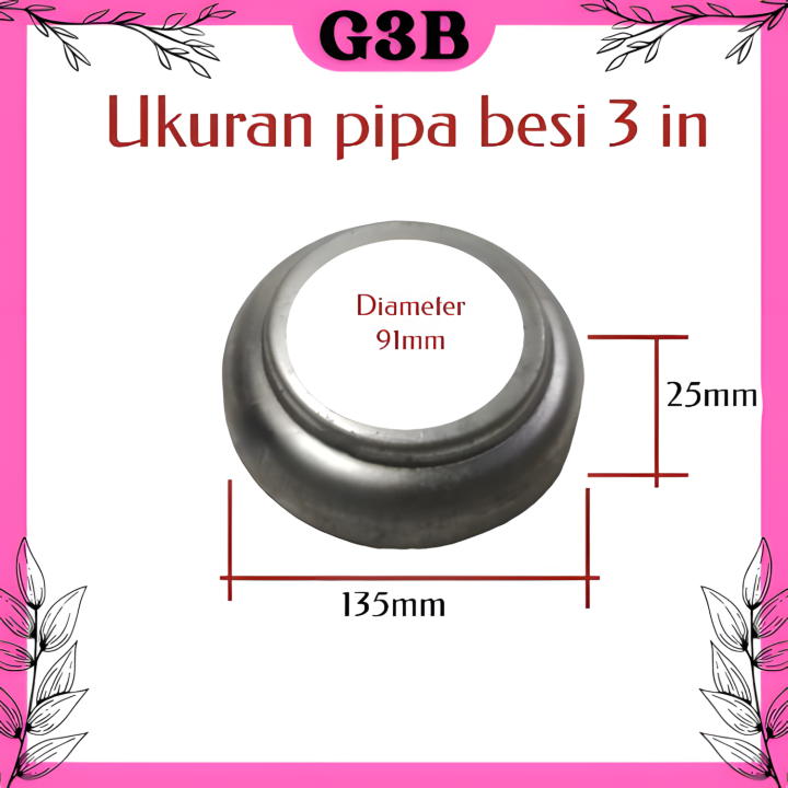 Ring pipa bulat ukuran 3 inch tapak k ring cembung 3 in ornamen ...
