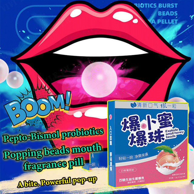 vivi lifestyle Baxiao Sheng probiotic popping beads and mouth pills ...