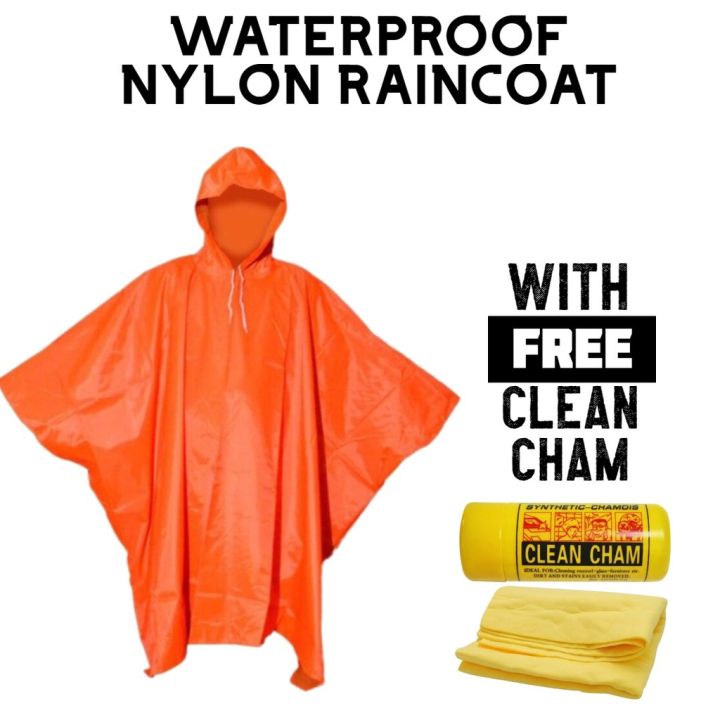 RAIDER R150 CARB HEAVY DUTY RAINCOAT (orange) kapote with Clean Cham ...