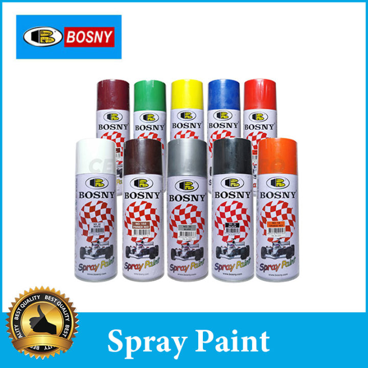 Bosny Spray Paint 100% Acrylic Paint Quick Drying Spray Paint For ...