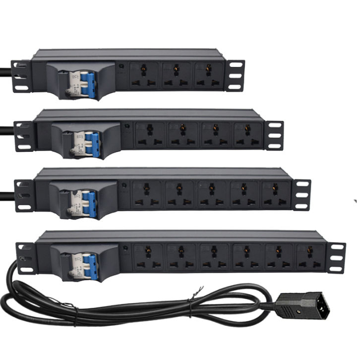 Power Distribution Unit Pdu For Data Cabinet Rack 3 12 Slot Nema Outlet 3500w 16a Air Switch 1 5