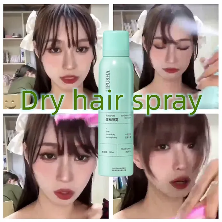 Dry Shampoo hair spray fluffy grease oil minyak grease Quick Refreshing ...