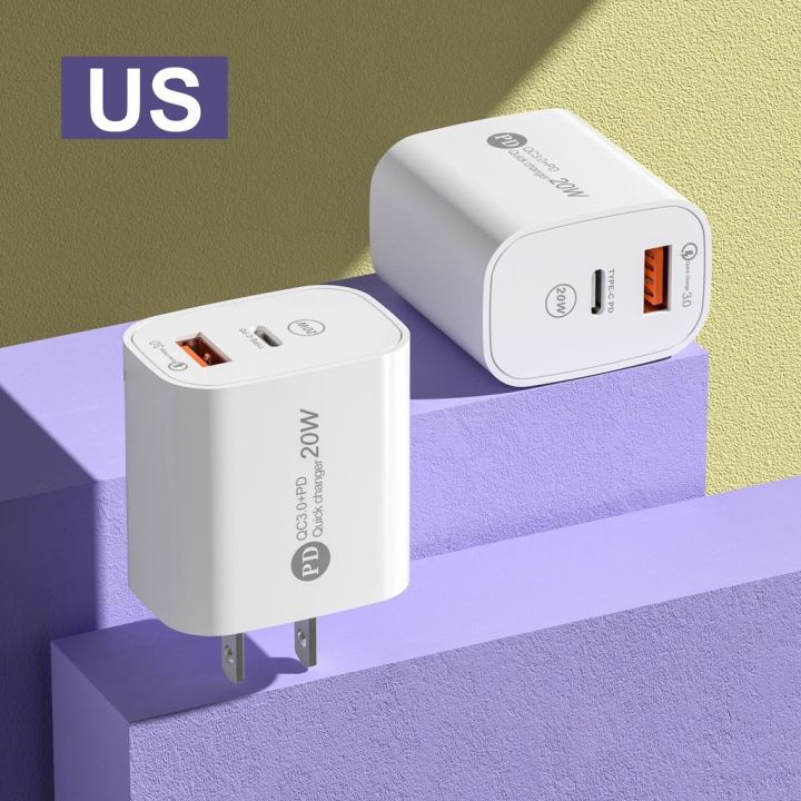 100% Original UME 3.0 Fast Charger PD QC Charger Adapter Dual Port USB ...