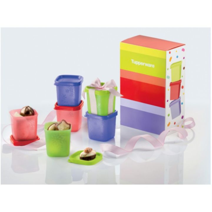 Tupperware Petit Square Round 80ml with Box | Lazada