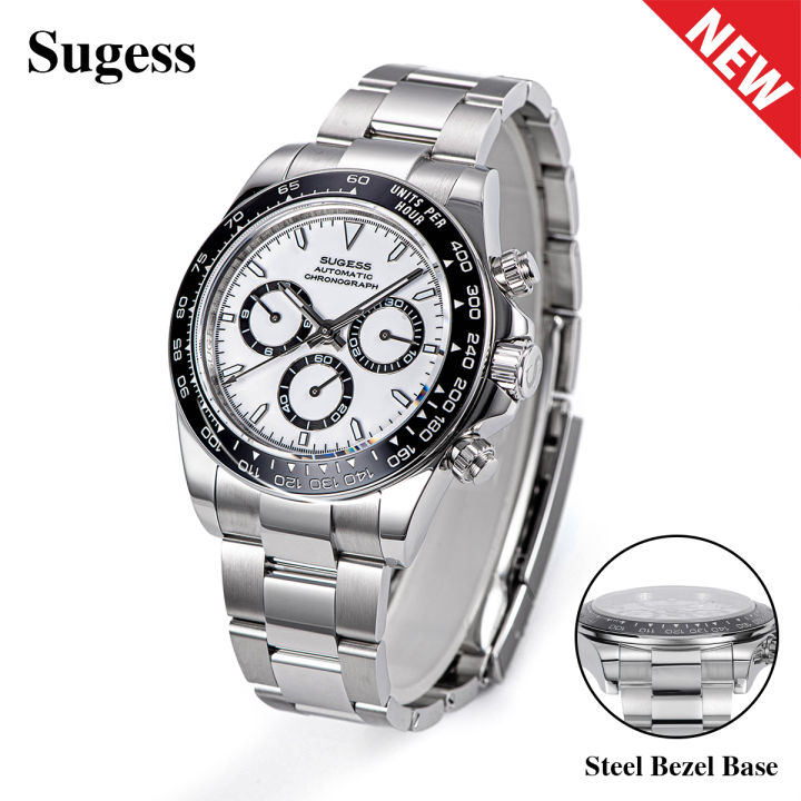 Sugess Panda Chronograph Movement Automatic Mechanical Chronograph ...